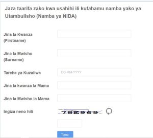 Jinsi ya Kupata NIDA Online (How to Easily Get NIDA Online): A Step-by ...